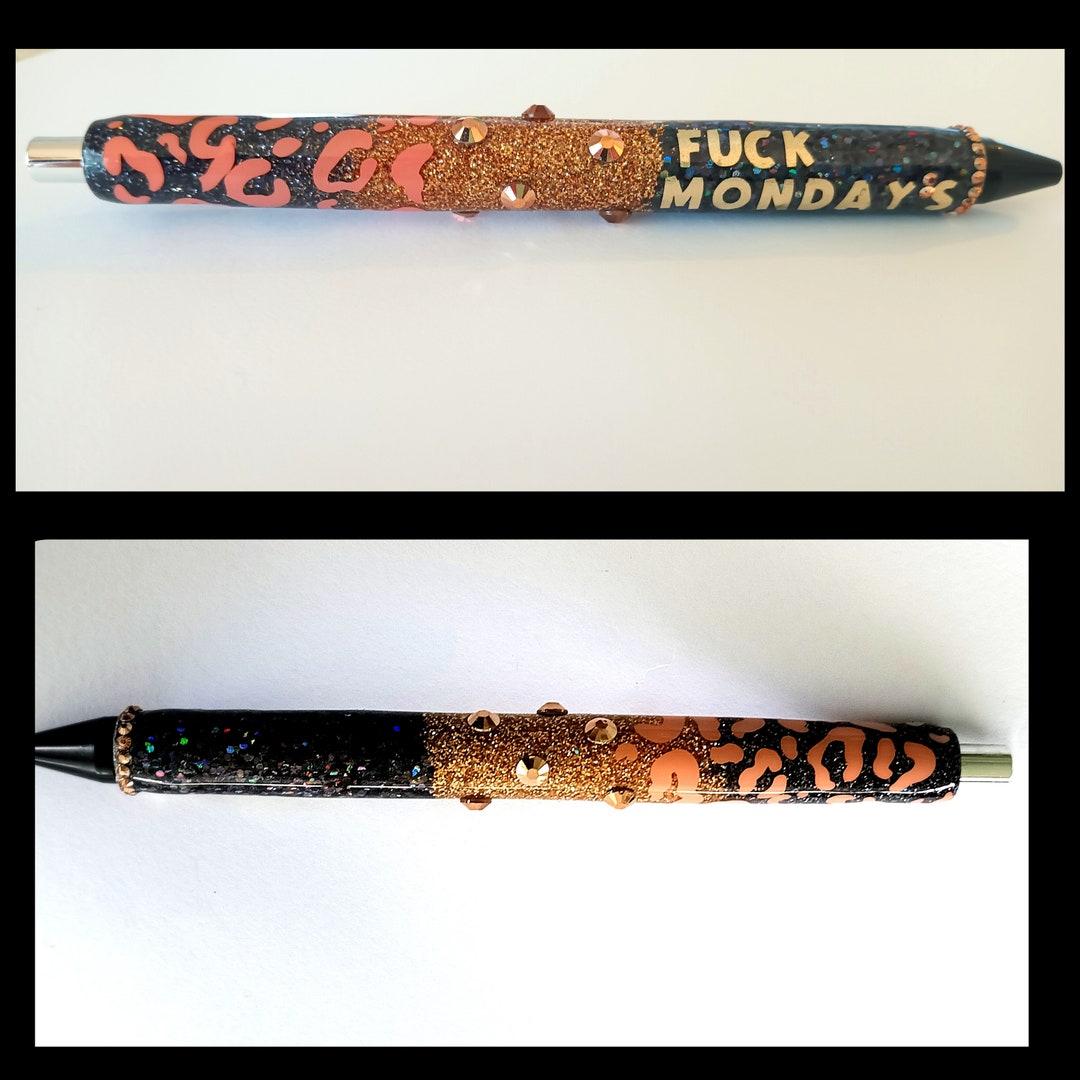 Gold Black F** Monday Epoxy Pen - Etsy