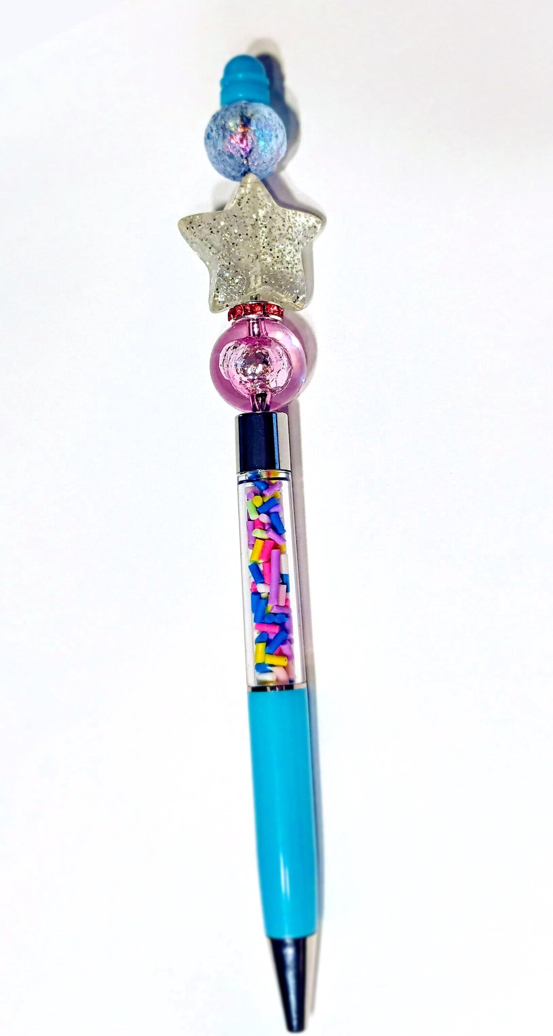 Crystal Beaded Pen: Blue Star, Snowglobe, Sprinkles - Etsy