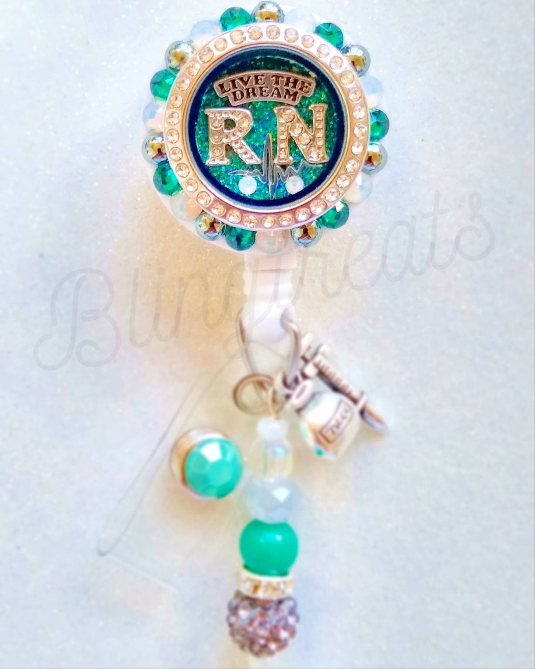 RN Floating ID Badge Reel/holder - Etsy