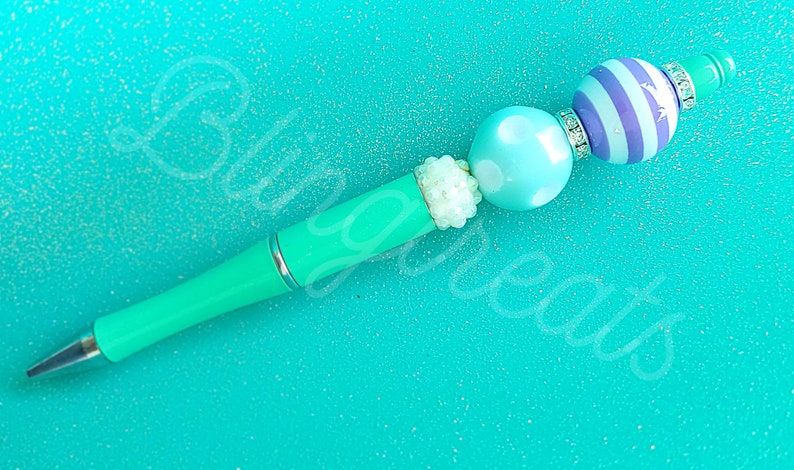 Beaded Pens: Sparkly Black Ink Pens - Etsy