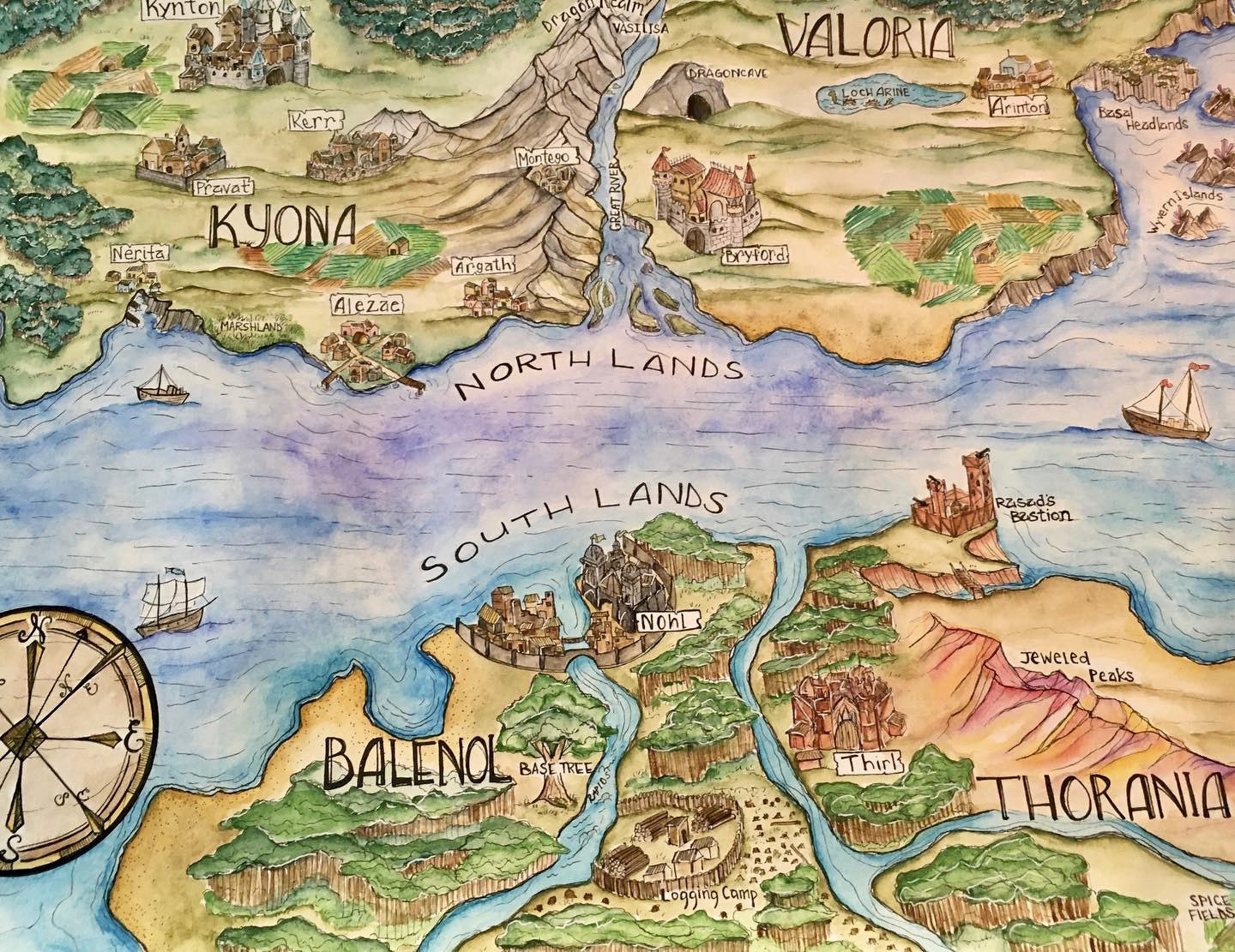 Commissioned Handmade Map — Rebecca Paavo Art