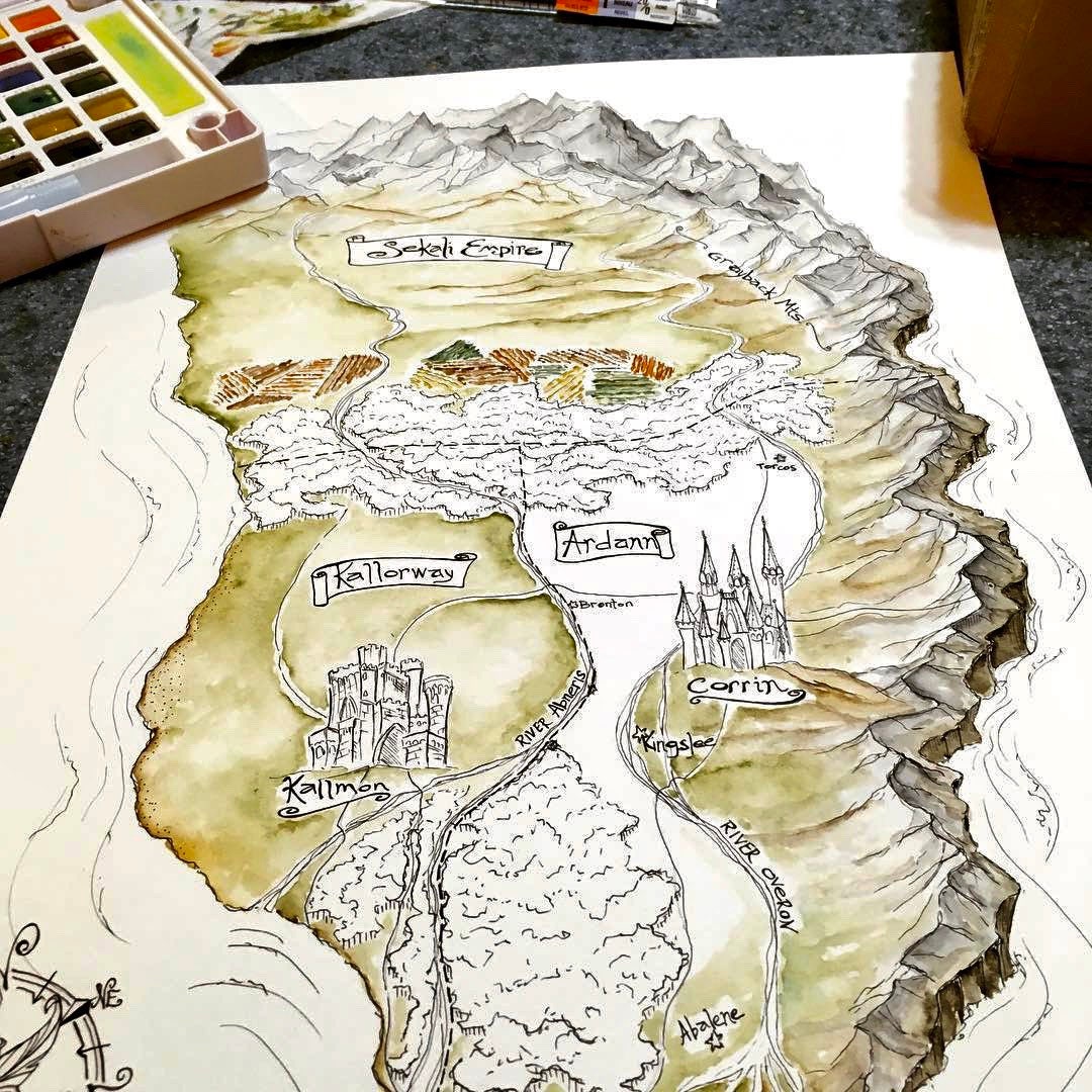 Commissioned Handmade Map — Rebecca Paavo Art