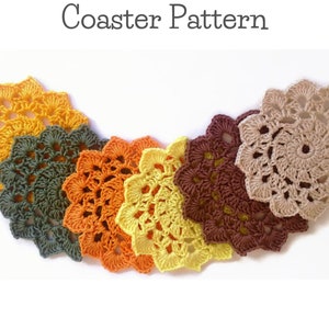 Pattern-crochet Coaster/ Doily Pattern-pdf Instant Download With Photos ...