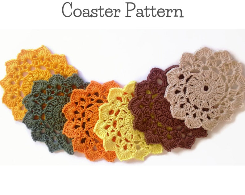 Pattern-crochet Coaster/ Doily Pattern-pdf Instant Download | Etsy