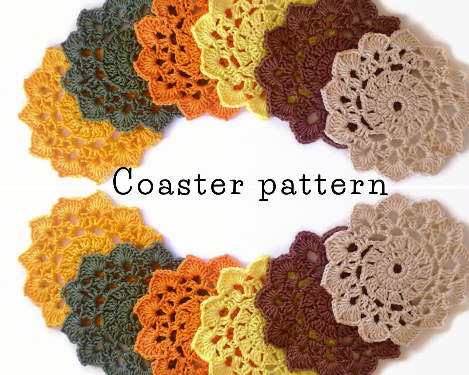 Pattern-crochet Coaster/ Doily Pattern-pdf Instant Download | Etsy