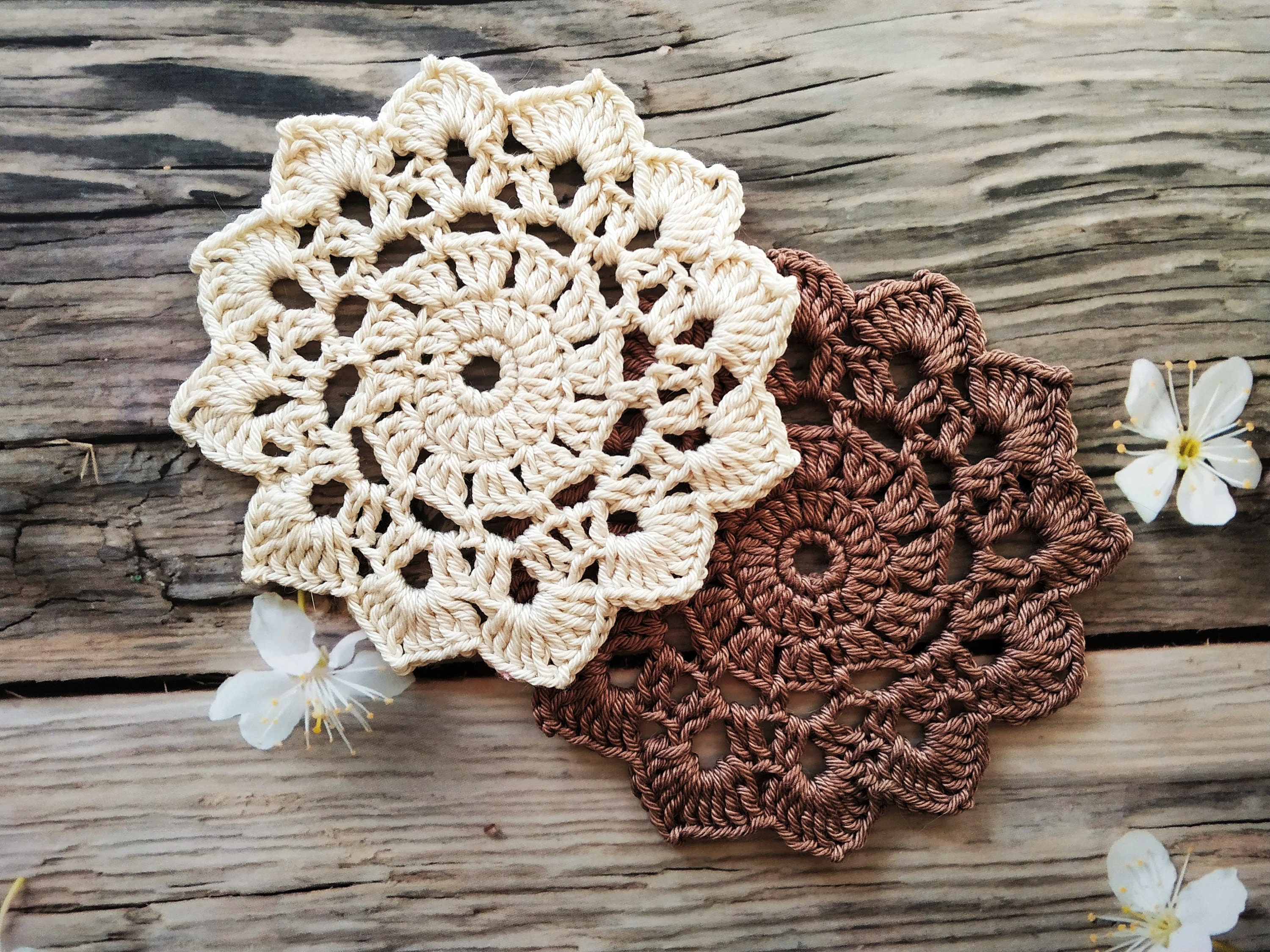 PATTERN-Crochet Coaster/ doily Pattern-PDF Instant Download | Etsy