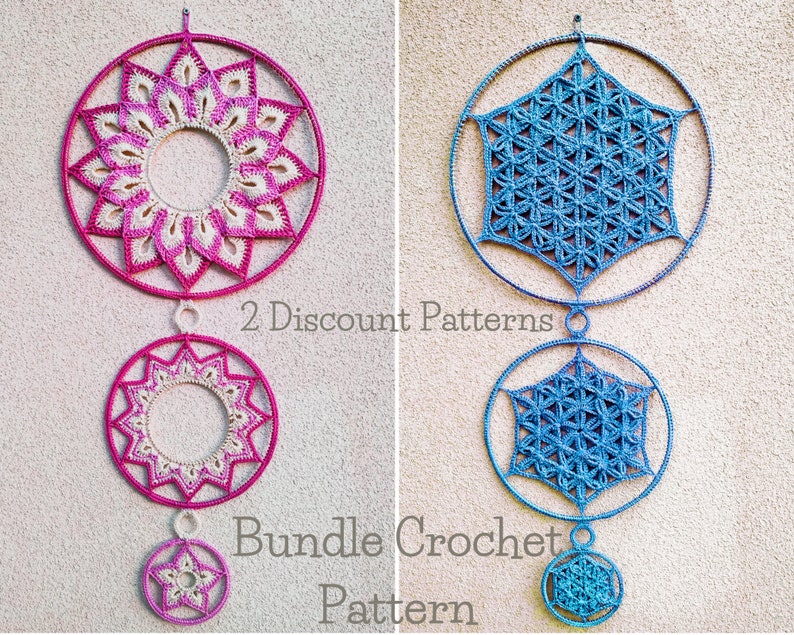 PATTERNS Crochet Pattern Bundle 2 Discount Patterns-2 Wall - Etsy