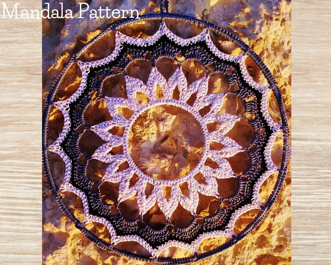 Pattern-crochet 12" Mandala\dreamcatcher Pattern-pdf Instant Download ...