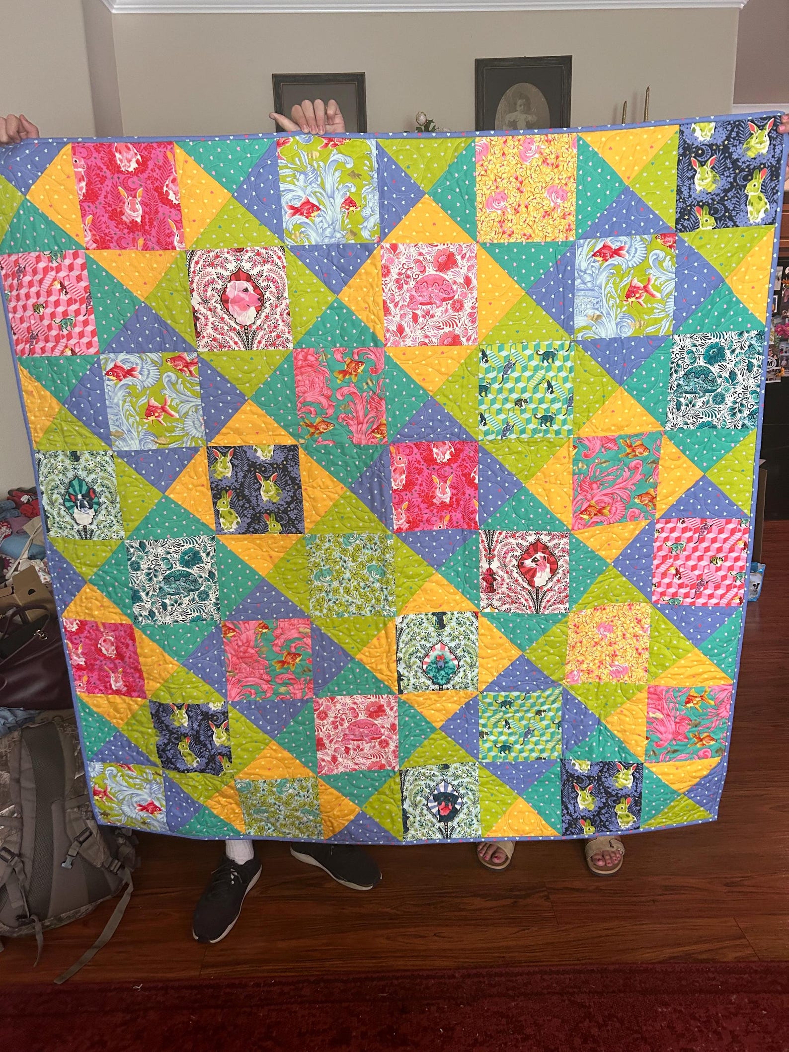 Tula Pink Besties Fabric Quilt. - Etsy