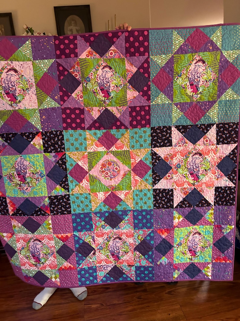 Family Portrait Quilt - Etsy