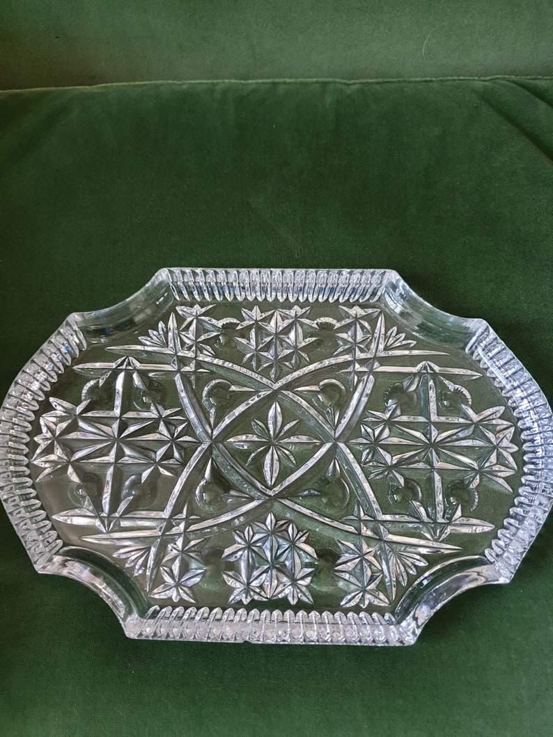 Vintage Glass Tray / Vanity - Etsy