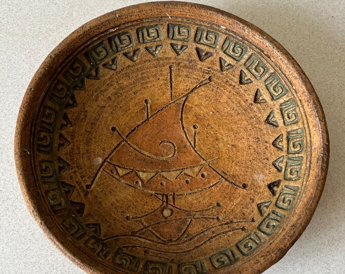 Ancient Terracotta Ship Bowl - Etsy