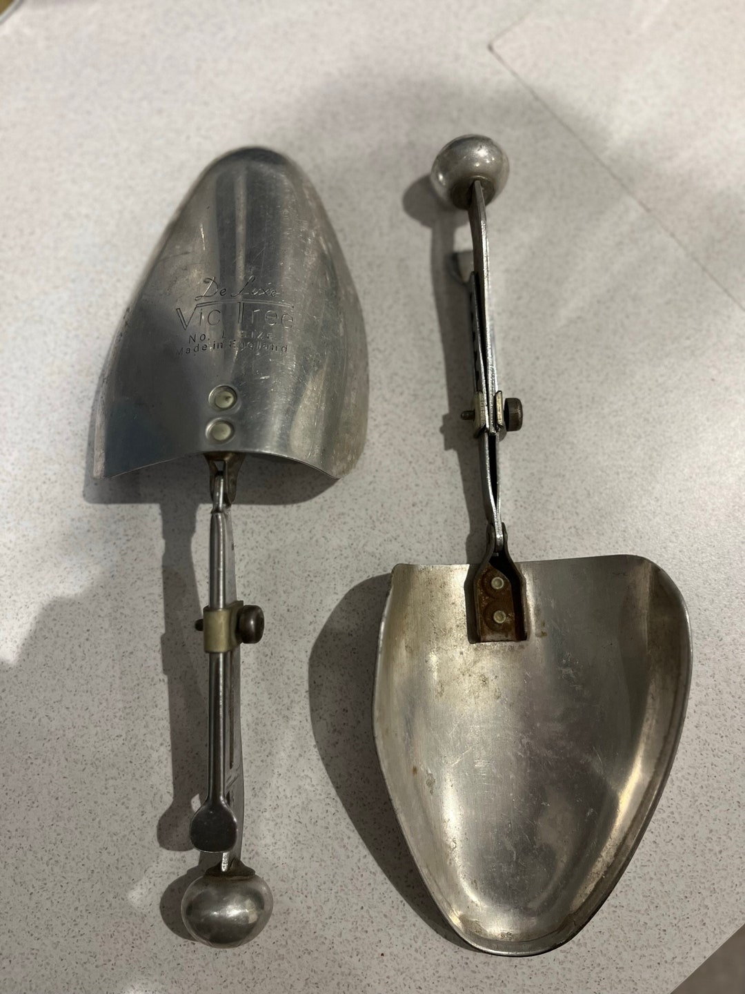 VINTAGE Vic-tree 1960s Aluminium Steel Shoe Trees - Etsy