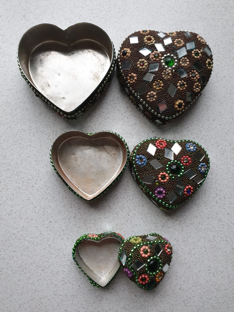 Heart Trinket/jewellery Boxes - Etsy
