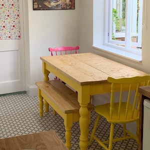 Farmhouse Dining Table - Handmade Dining Table - Rustic Dining Table ...