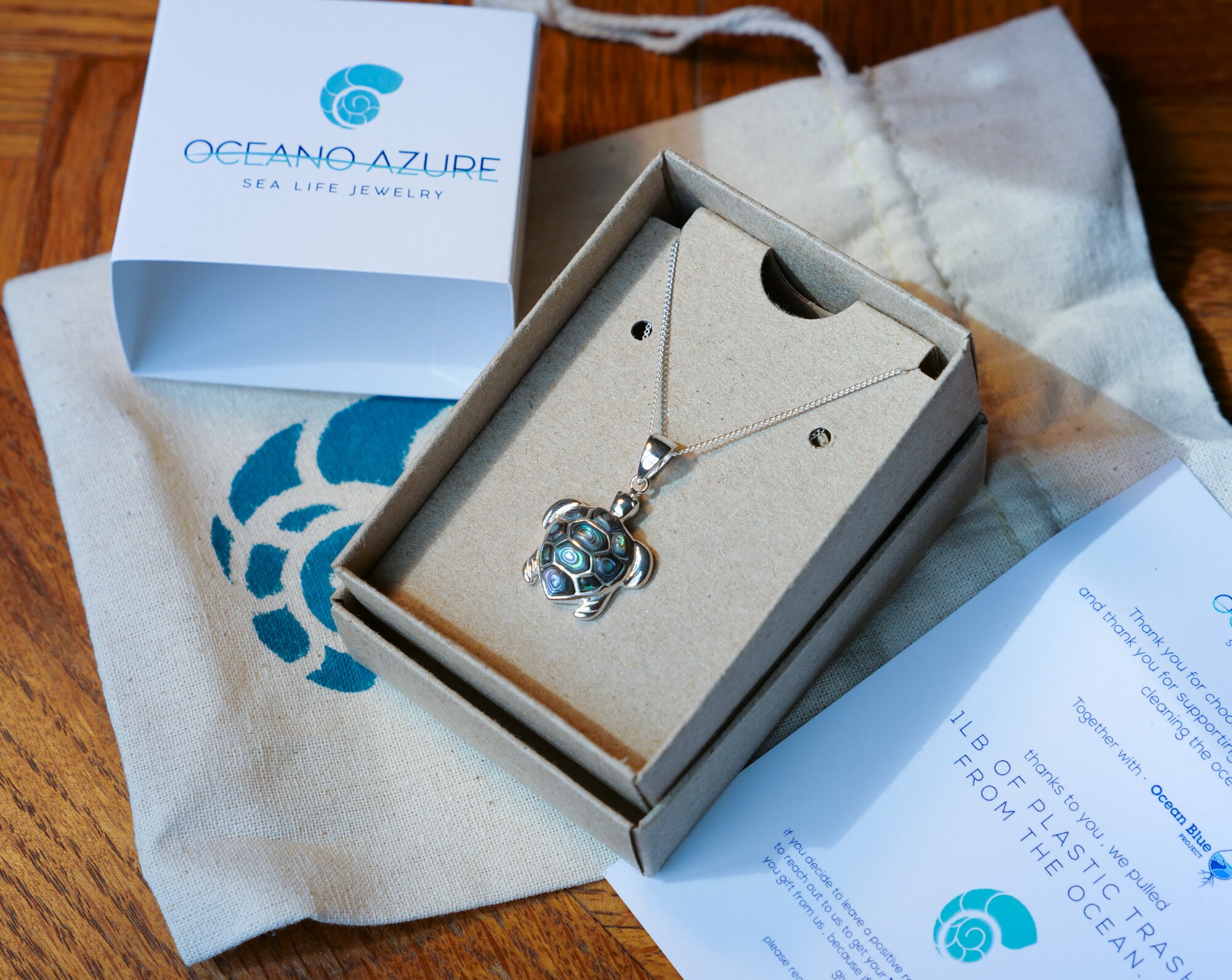 Sea Turtle Necklace- Sterling Silver Abalone Shell Sea Turtle Pendant ...