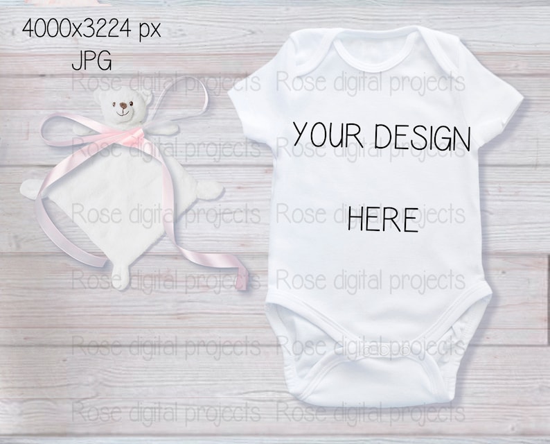 Maquette Body Bébé, Mockup De Layette, Maquette Doudou Bébé Maquette ...