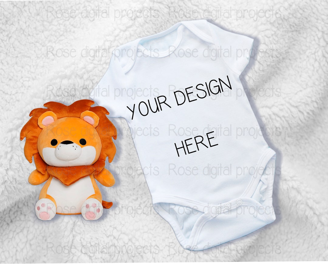 Maquette Body Bébé, Mockup De Layette, Maquette Doudou Bébé Maquette ...