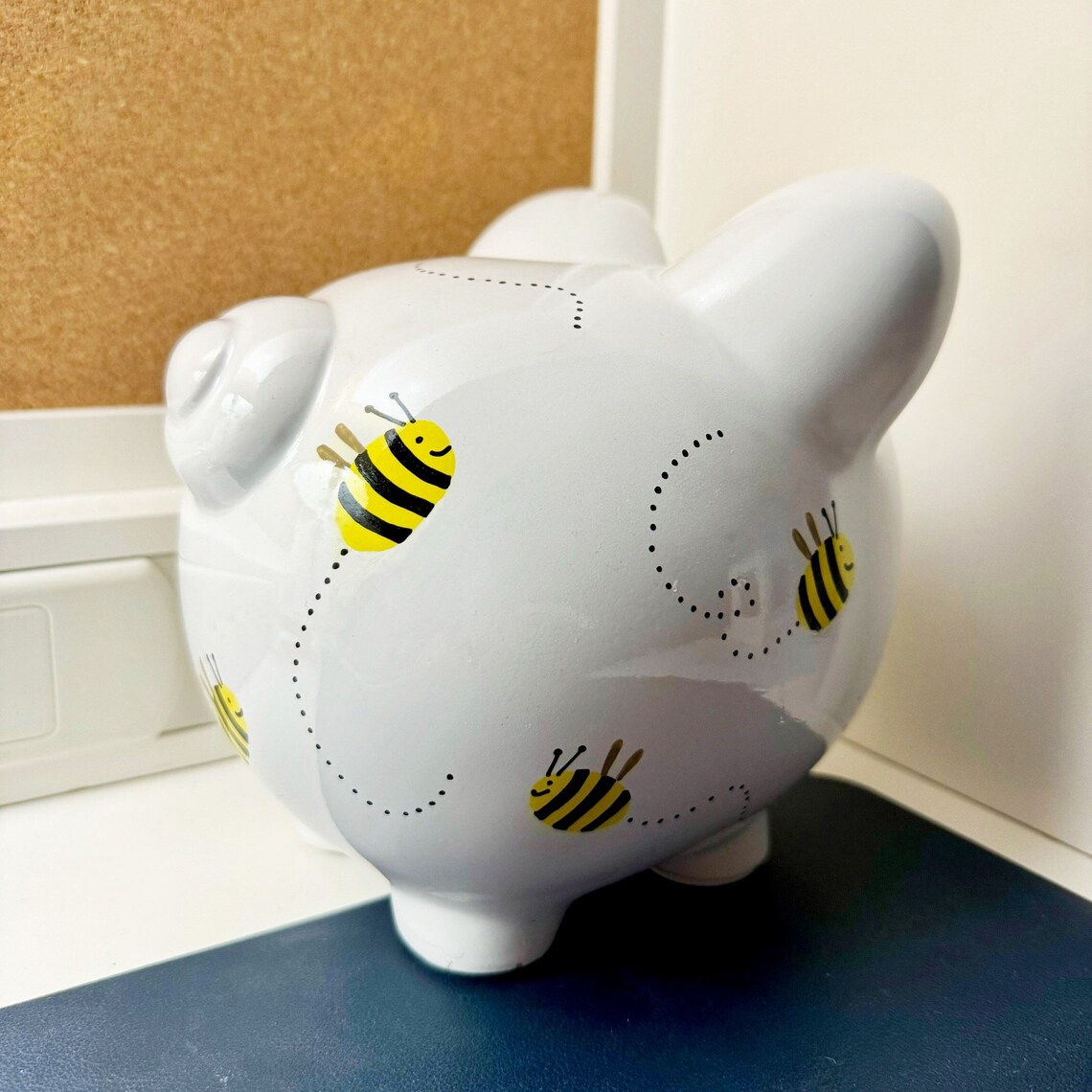 Personalized Piggy Bank - Bees - Etsy