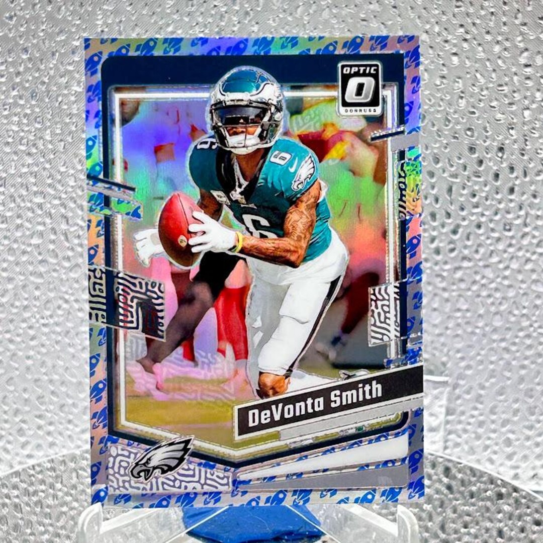 Devonta Smith Optic ROCKET Emoji Prizm 2023 Philadelphia Eagles Alabama ...