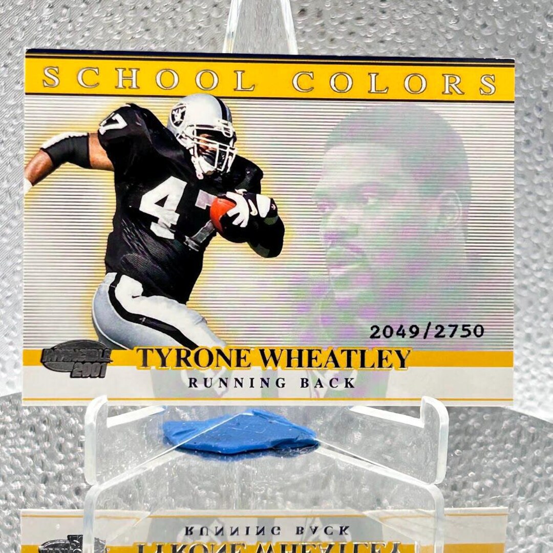 Tyrone Wheatley 'd /2750 Pacific School Colors 2001 Head Coach Wayne ...