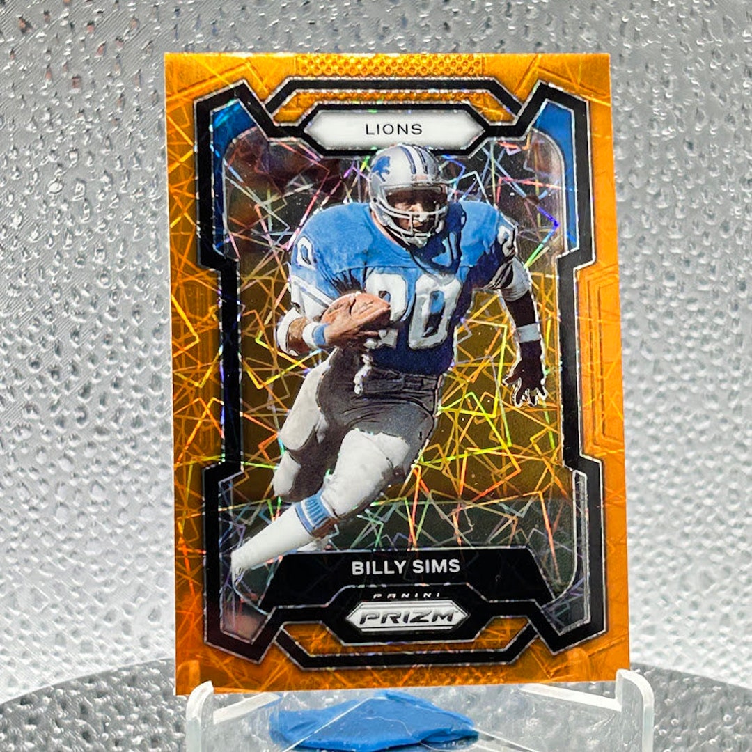 Billy Sims Prizm ORANGE Laser 2023 Detroit Lions Oklahoma Sooners 95 ...