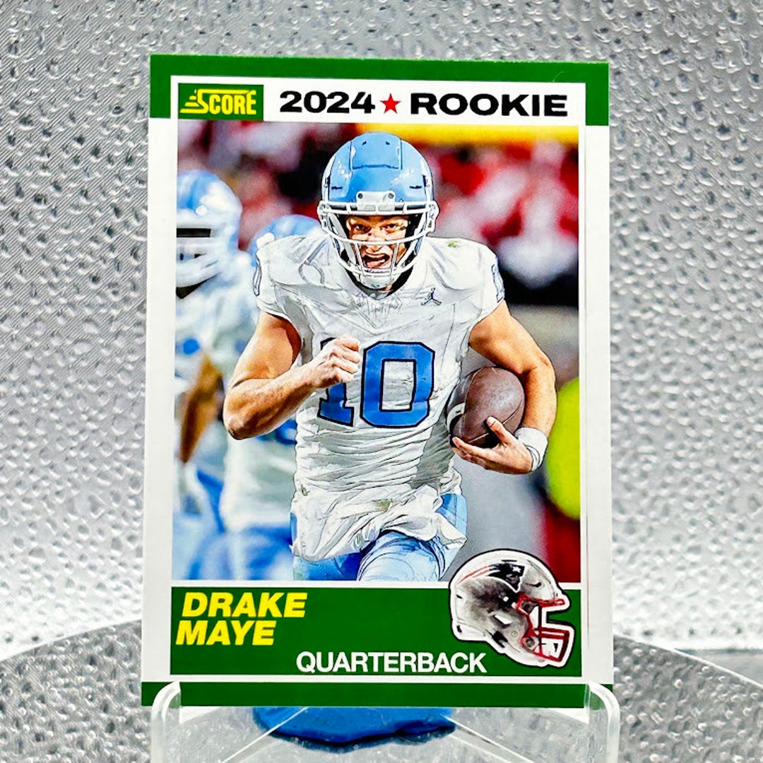 Drake Maye ROOKIE Score 35th Anniversary 2024 New England Patriots North Carolina Tar Heels 3 ...