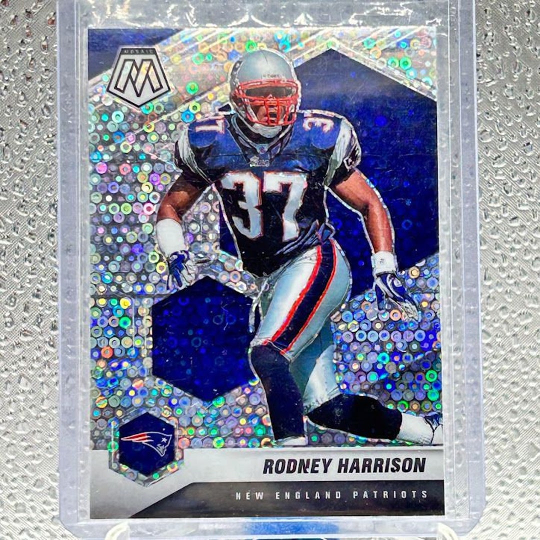 Rodney Harrison NO HUDDLE Mosaic SILVER Disco 2021 Patriots - Etsy