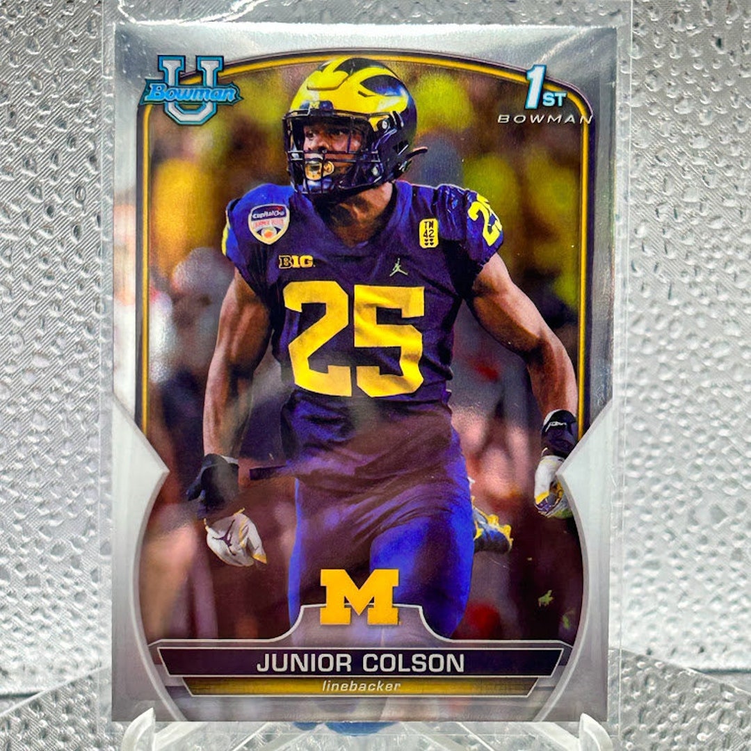 Junior Colson Topps Bowman U Chrome 1st Bowman 2022 Michigan Wolverines ...