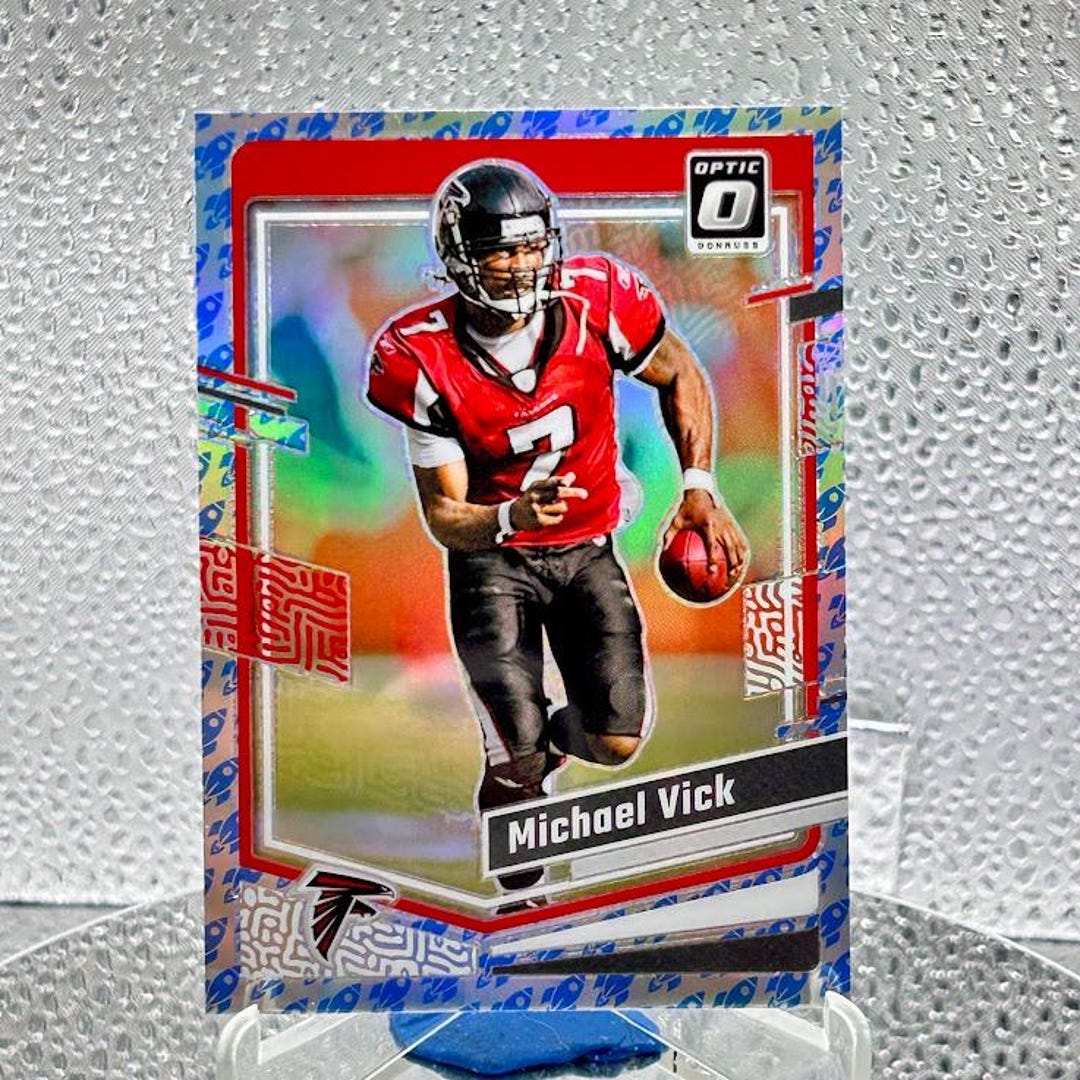 Michael Vick Optic ROCKET Emoji Prizm 2023 Atlanta Falcons Philadelphia ...
