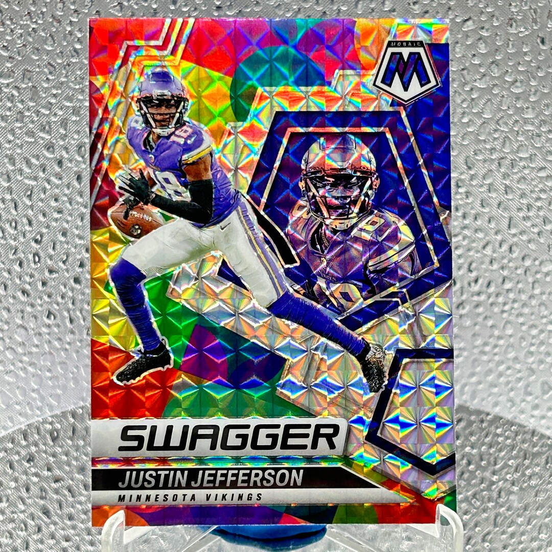 Justin Jefferson Mosaic SWAGGER 2022 Minnesota Vikings, LSU Tigers sw ...