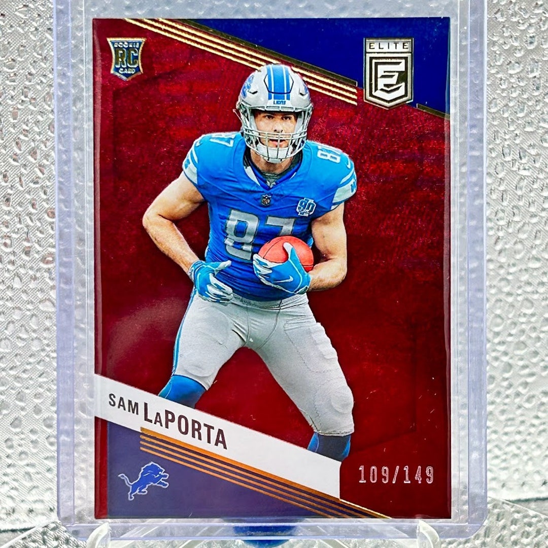 Sam Laporta ROOKIE 'd 109/149 Elite MAROON RED 2023 - Etsy