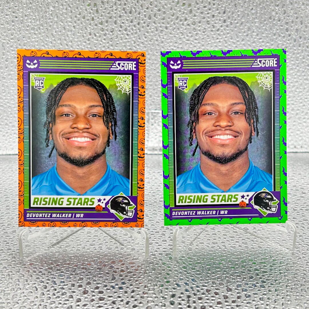 Devontez Walker ROOKIE Lot 2 Score 2024 Orange Pumpkin Green Bat ...