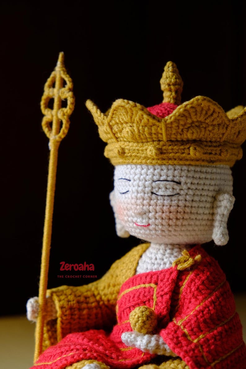 Bodhisattva Amigurumi Crochet Pattern: Ksitigarbha Buddha, Zen ...