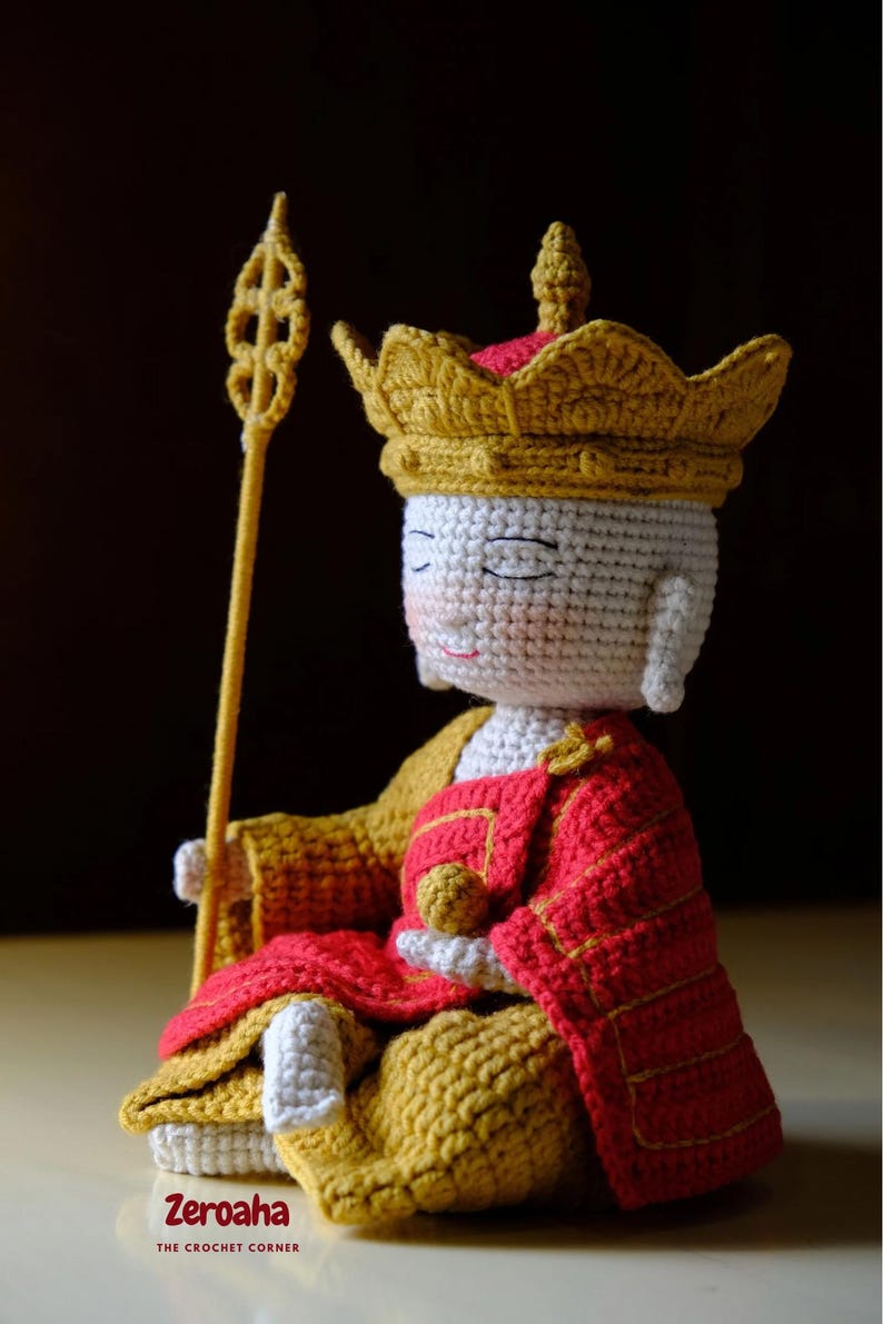 Bodhisattva Amigurumi Crochet Pattern: Ksitigarbha Buddha, Zen ...