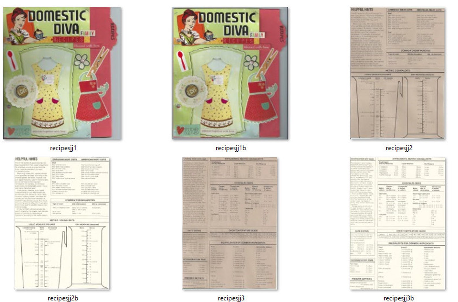 Recipe Junk Journal Printable Replica KIT Printable Junk Journal ...