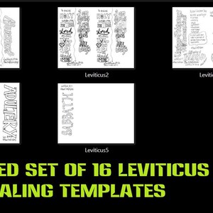 UPDATED Set of 16 Leviticus Printable Bible Journal Templates, Margins ...