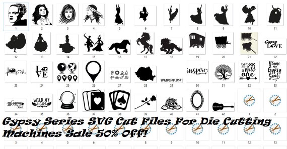 Gypsy Series SVG Cut Files for Die Cutting Machines Cricut - Etsy