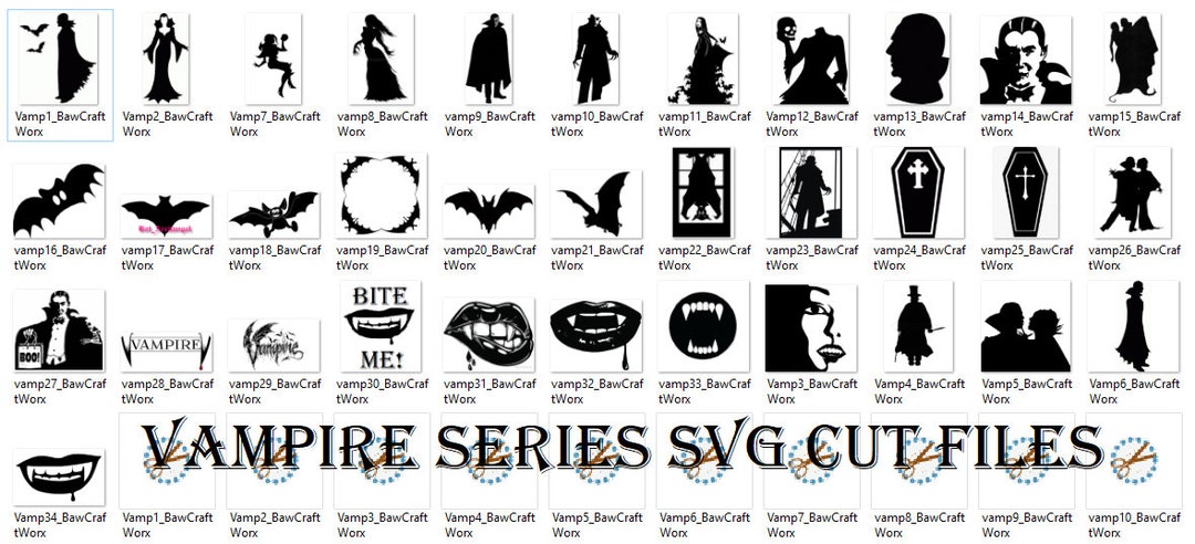 Halloween Vampire Series SVG Cut Files Bundle Svg Cut Files for Die ...
