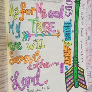 UPDATED Set of 12 Joshua Printable Bible Journal Templates, Margins ...