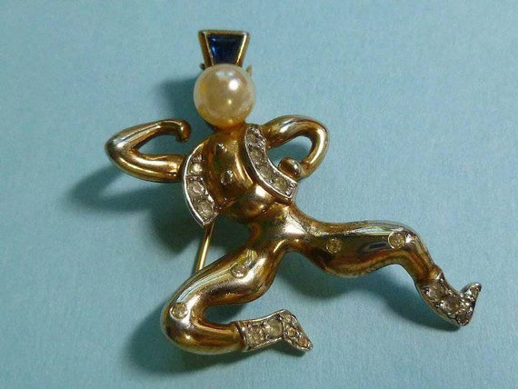 Tasha and Sasha Trifari Pins Sterling Silver Brooch R… - Gem