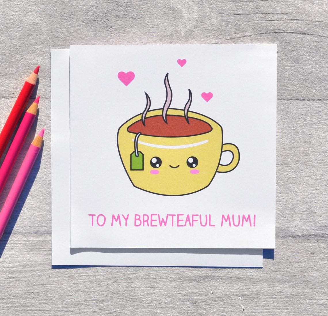 Cute Funny Tea Pun Birthday Card for Her 'to My - Etsy Canada