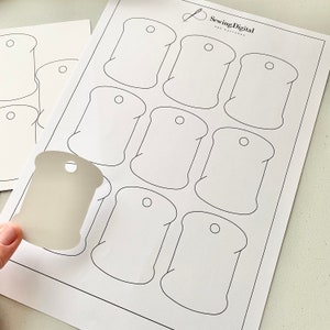 Embroidery Floss Bobbin Printable PDF Templates, 2 Designs Included ...