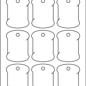 Embroidery Floss Bobbin Printable PDF Templates, 2 Designs Included ...