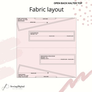 Backless Halter Top PDF Sewing Pattern, Sizes Small-medium (digital ...