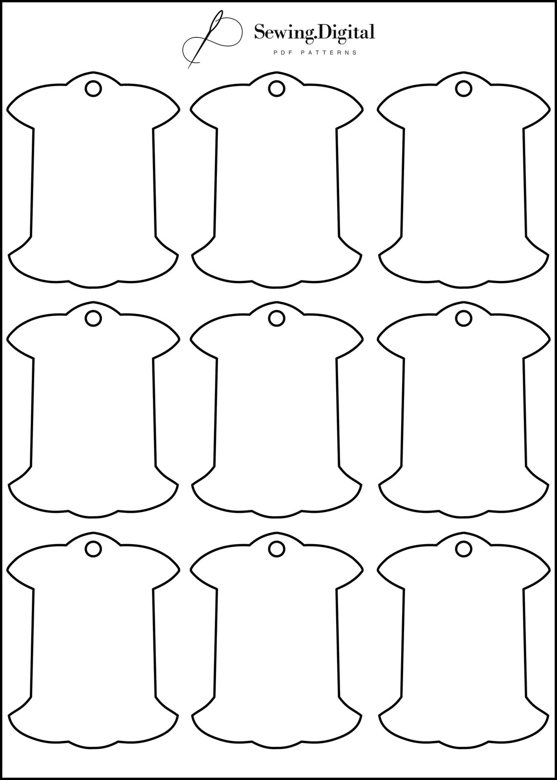 Embroidery Floss Bobbin Printable PDF Templates, 2 Designs Included ...