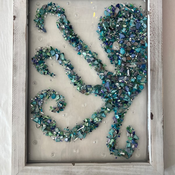 Octopus Shell Art - Etsy