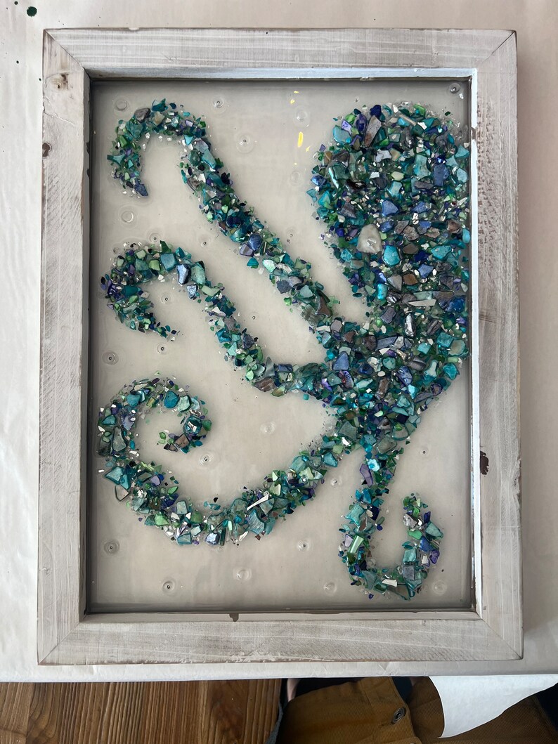 Octopus Shell Art - Etsy