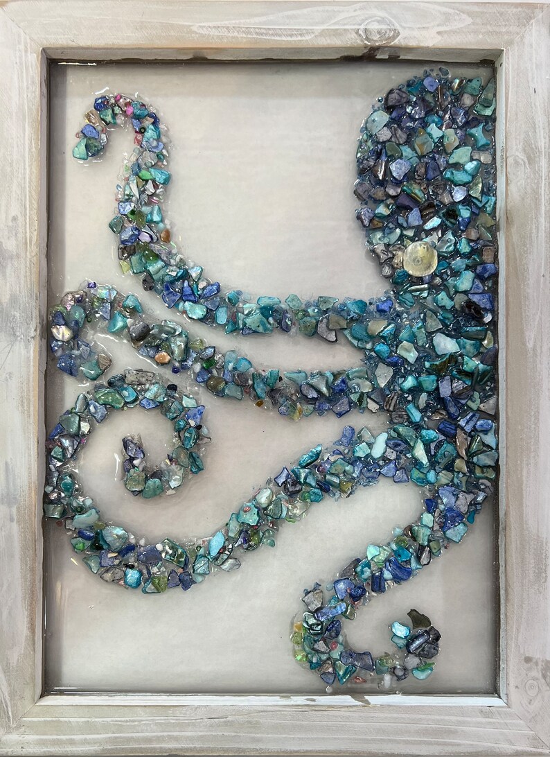Octopus Shell Art - Etsy
