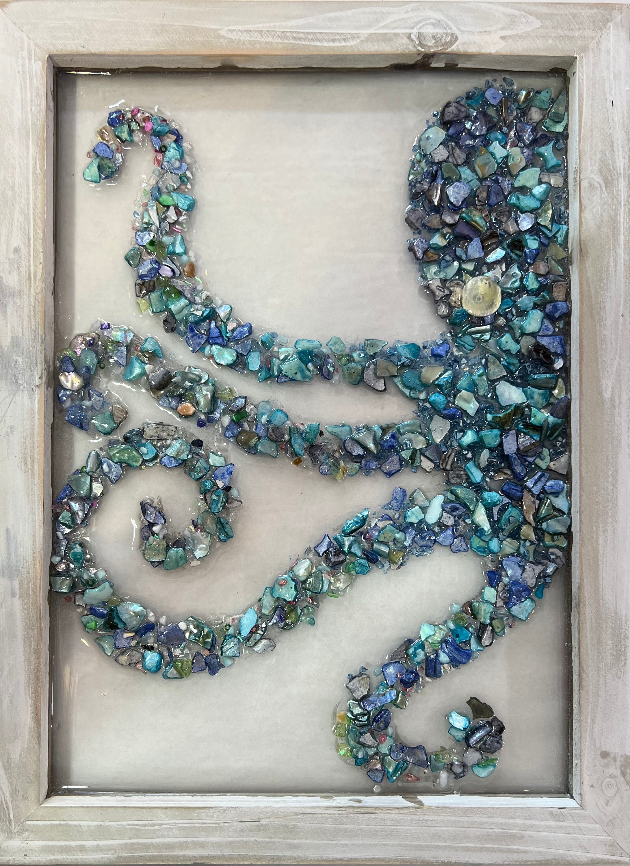 Octopus Shell Art - Etsy